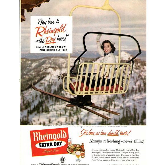 Rheingold Beer | Other | 958 Rheingold Beer Madelyn Darrow Miss ...
